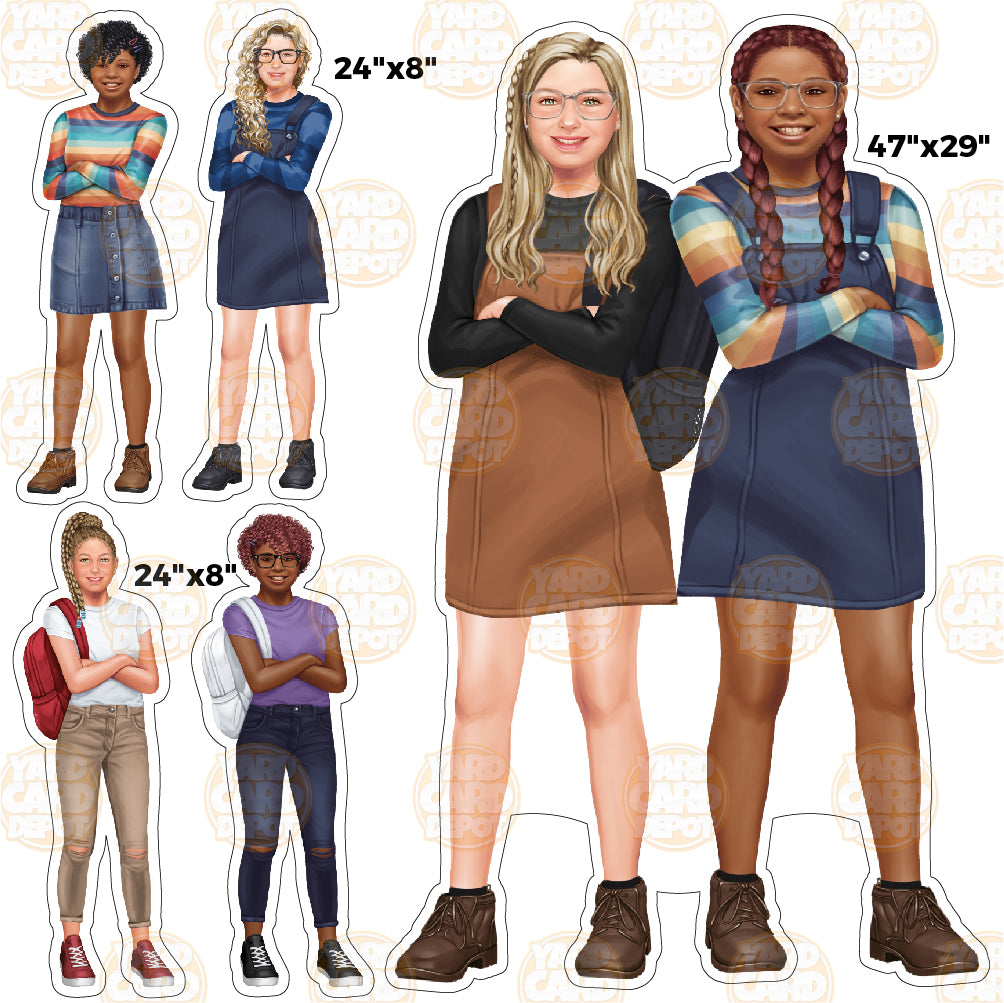 HALF SHEET Tween BFF 46in — Yard Card Depot LLC