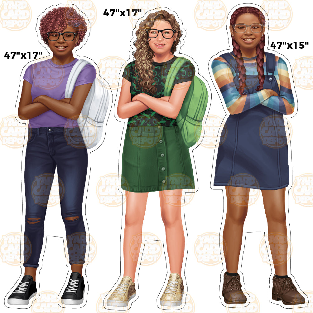 HALF SHEET Tween Girls Set 1 — Yard Card Depot LLC