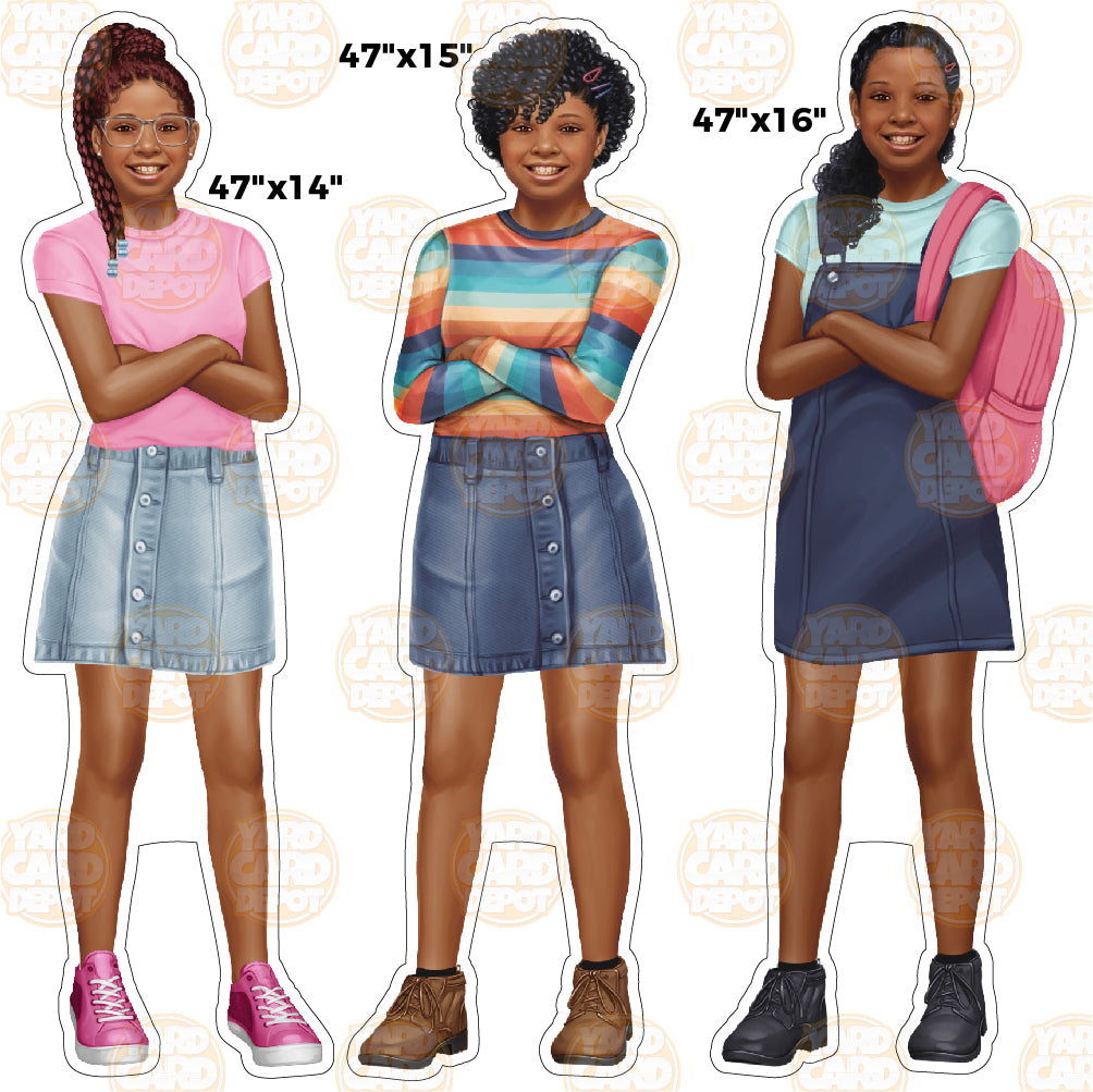 HALF SHEET Tween Girls Set 4 — Yard Card Depot LLC