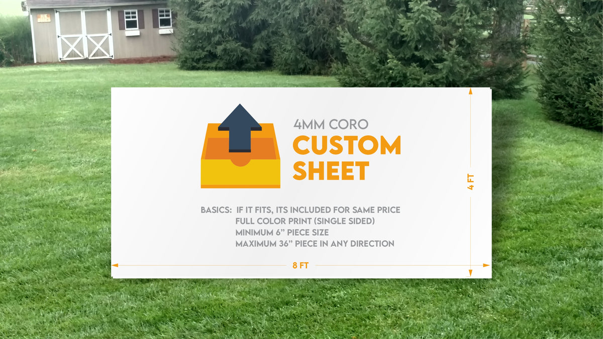 Custom 4x8ft Sheet — Yard Card Depot LLC